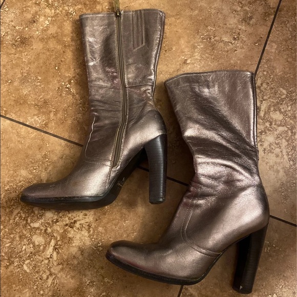 Paolo Conte | Shoes | Paolo Conte Boots Metallic Sz 38 8 | Poshmark